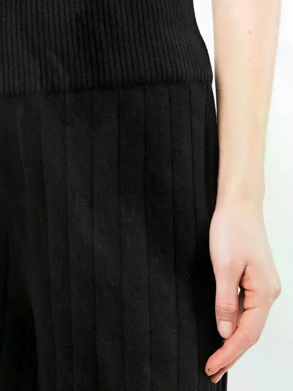 ONEFIFTEEN Ribbed Knit Flared Trousers