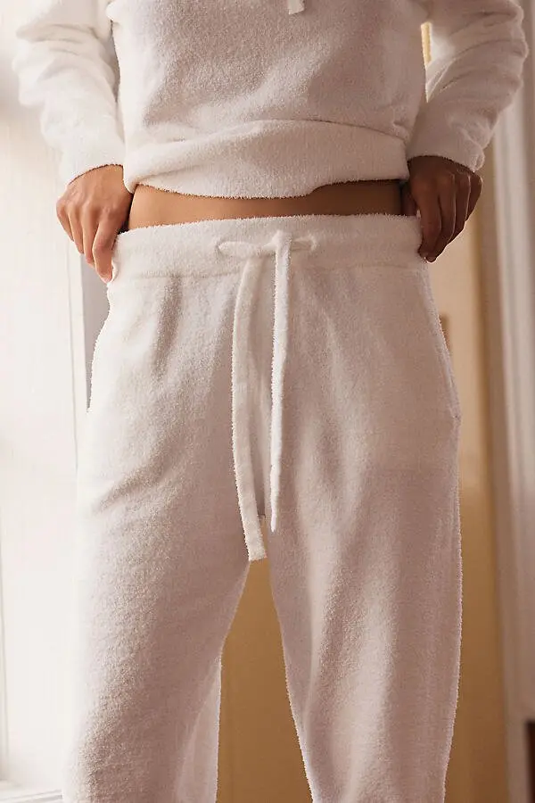 Eberjey Bouclé Joggers Pants - Cream