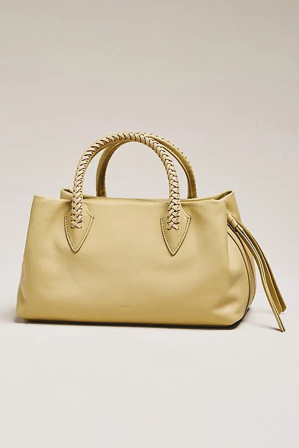 ORYANY Roy Leather Satchel - Beige