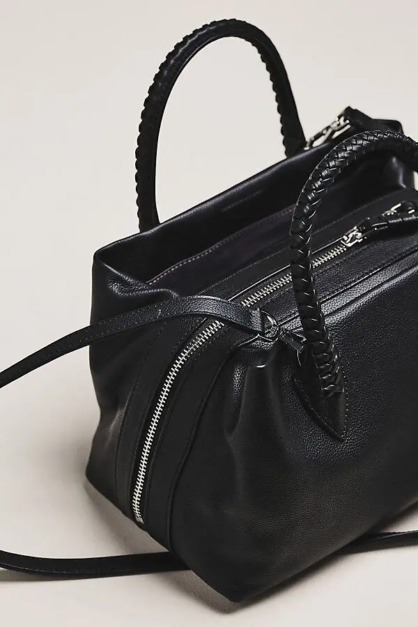 ORYANY Roy Leather Satchel - Black