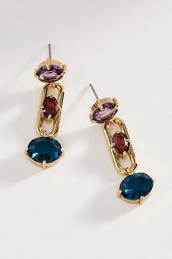 OLIVE & PIPER Avielle Drop Earrings - Gold/mullti