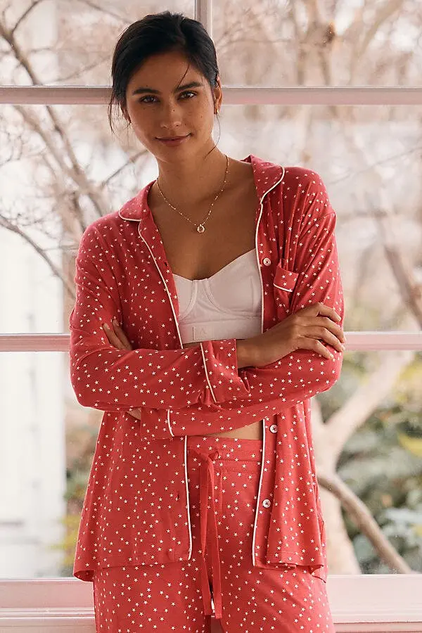 PAPINELLE Kate Modal Pajama Set - Red Pattern