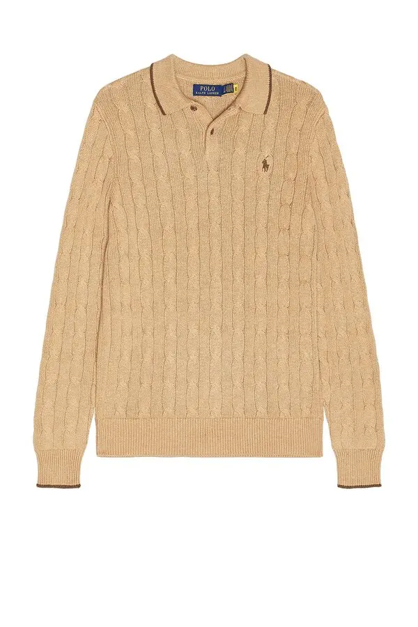 Polo Ralph Lauren Two-button Placket Polo Sweater