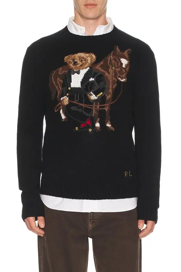 Polo Ralph Lauren Lunar New Year Wool-blend Bear Sweater