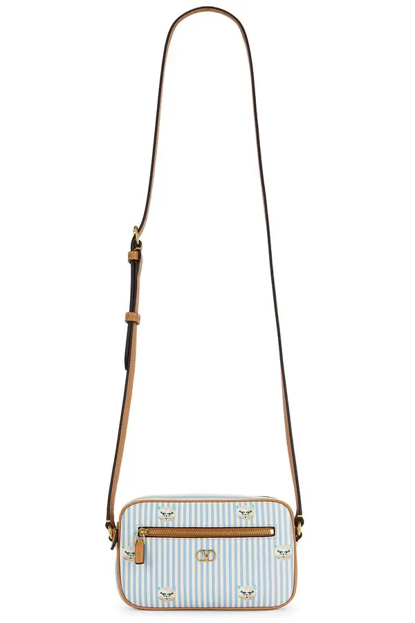 Valentino Garavani V Logo Signature Crossbody Bag - Light Ivory
