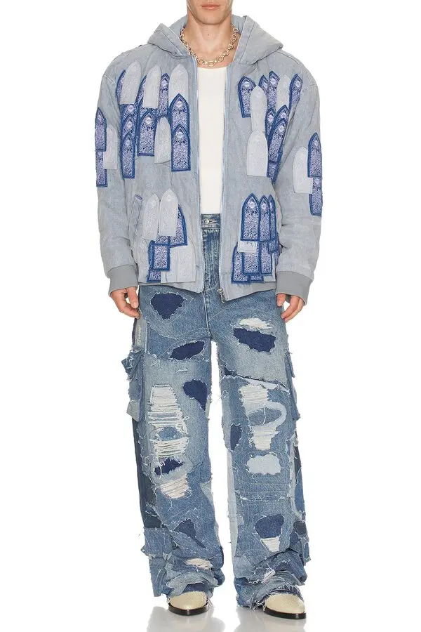 WHO DECIDES WAR Fly Away Work Jacket - Sky