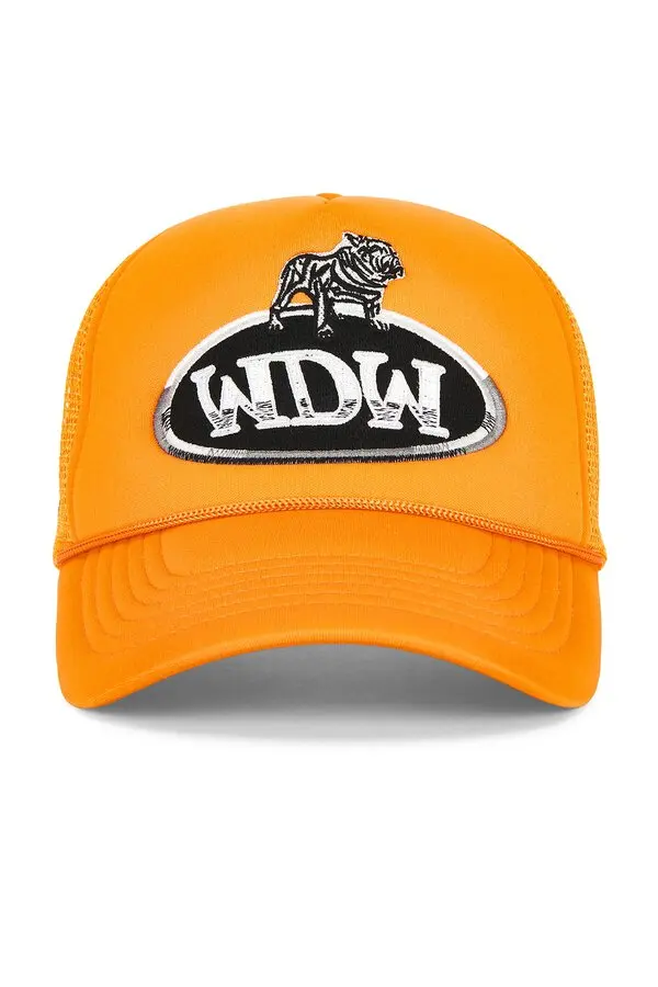 WHO DECIDES WAR BY EV BRAVADO Dale Trucker Hat - Tangerine