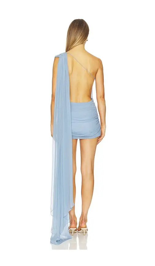 Arcina Ori Fernanda One-shoulder Ruched Mini Dress