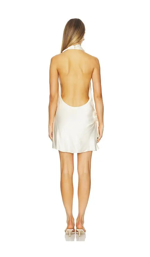 arcina ori rosa dress ivory Arcina Ori Rosa Halterneck Mini Dress