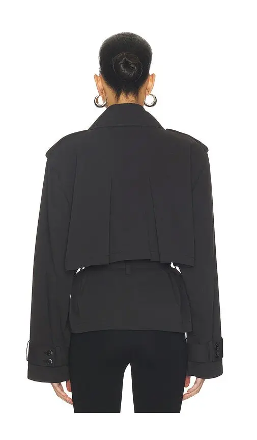Joe's Jeans The Liz Cropped Trench Coat - Black