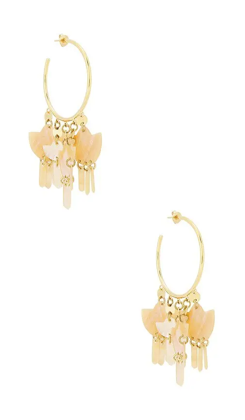 Isabel Marant Yue Large Hoop Earrings - Lotus