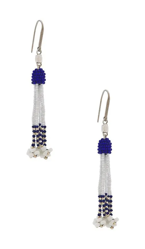 Isabel Marant Nina Pendant Earrings - Off White & Silver