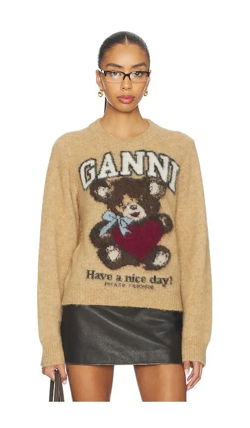 GANNI Brushed Alpaca Sweater