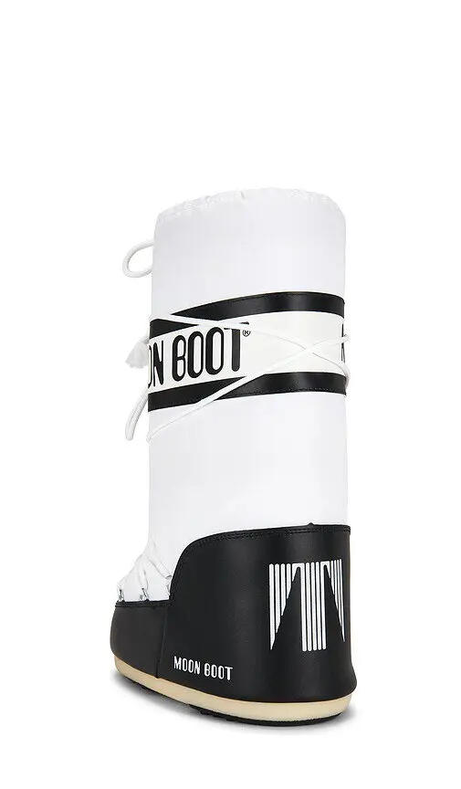 Moon Boot Icon Nylon Boots - Black & White