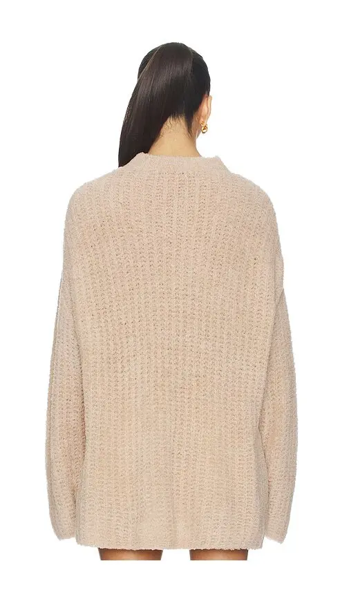 Lapointe Oversized Crew Neck Sweater - Champagne