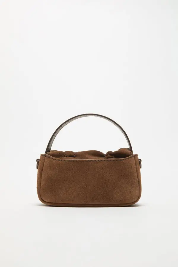 Acne Studios Multipocket Suede Micro Bag - Cognac Brown