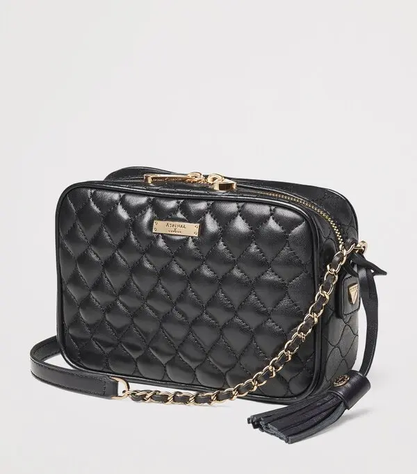ASPINAL OF LONDON Leather Alice Cross-body Bag - Black
