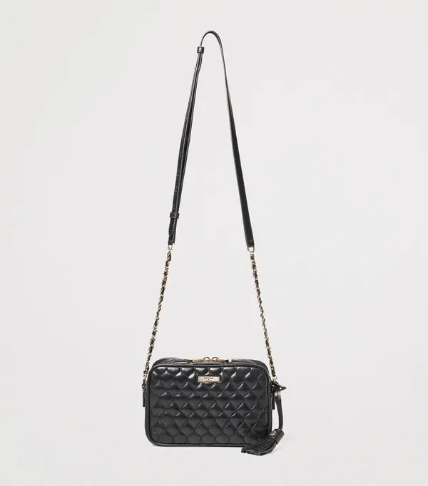 ASPINAL OF LONDON Leather Alice Cross-body Bag - Black