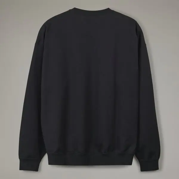 Adidas Y-3 Brushed Terry Crew Sweatshirt - Black
