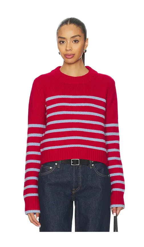 LA LIGNE Mini Marin Striped Wool Blend Sweater