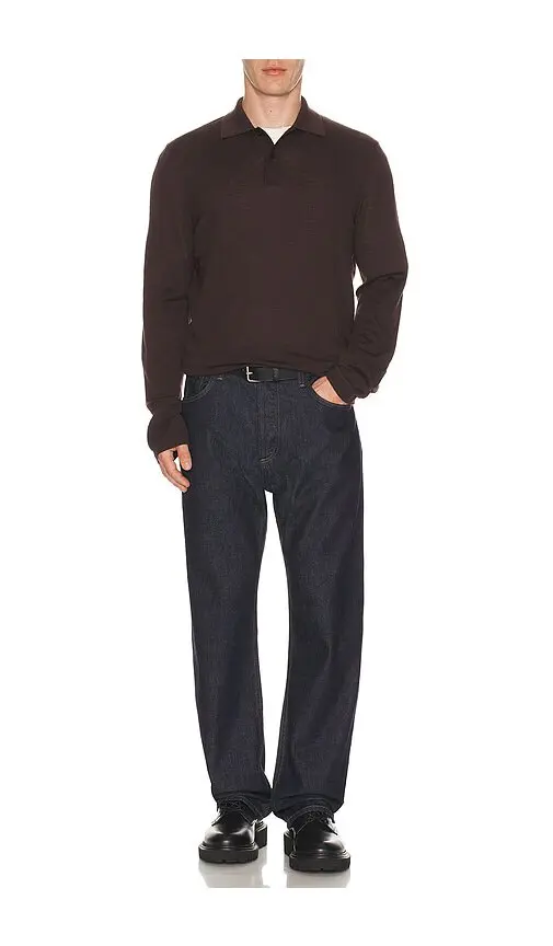 SAMSOE SAMSOE Sarowan Long Sleeve Polo In . Also - Chocolate