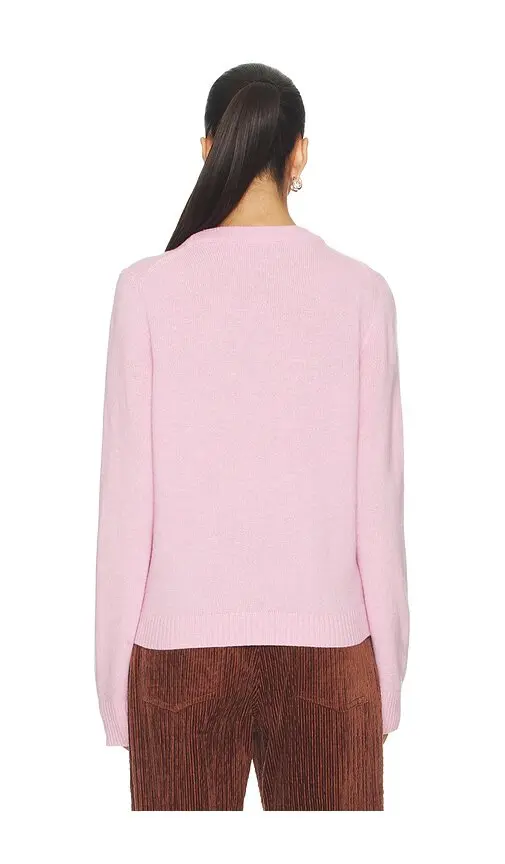 GANNI Graphic Wool Sweater - Pink