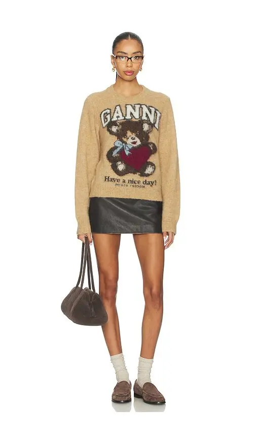 GANNI Brushed Alpaca Sweater