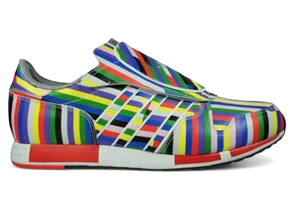Adidas Micropacer 60 Years Of Sole And Stripes Sneakers - White/neon Yellow/light Red