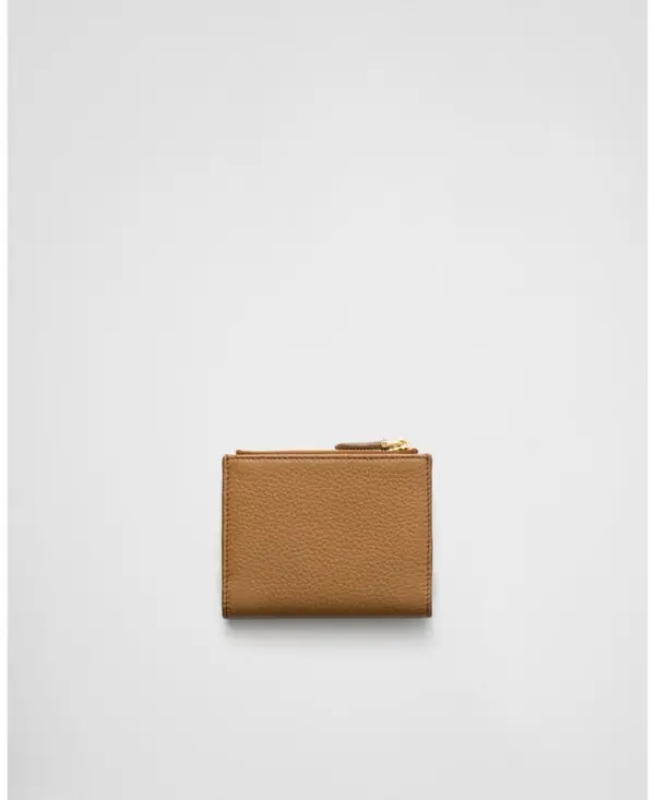Prada Small Leather Wallet - Brown