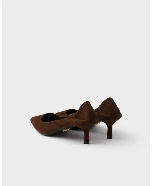 Prada Suede Pumps - Dark Brown