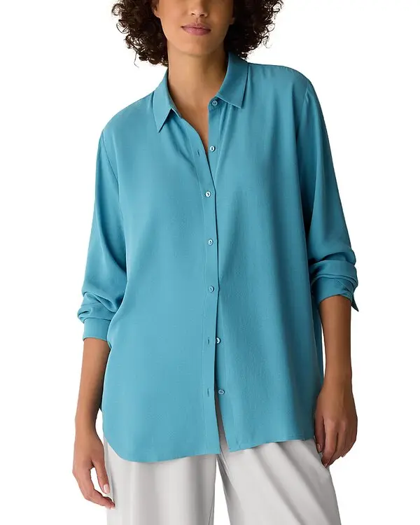 Eileen Fisher Silk Georgette Shirt