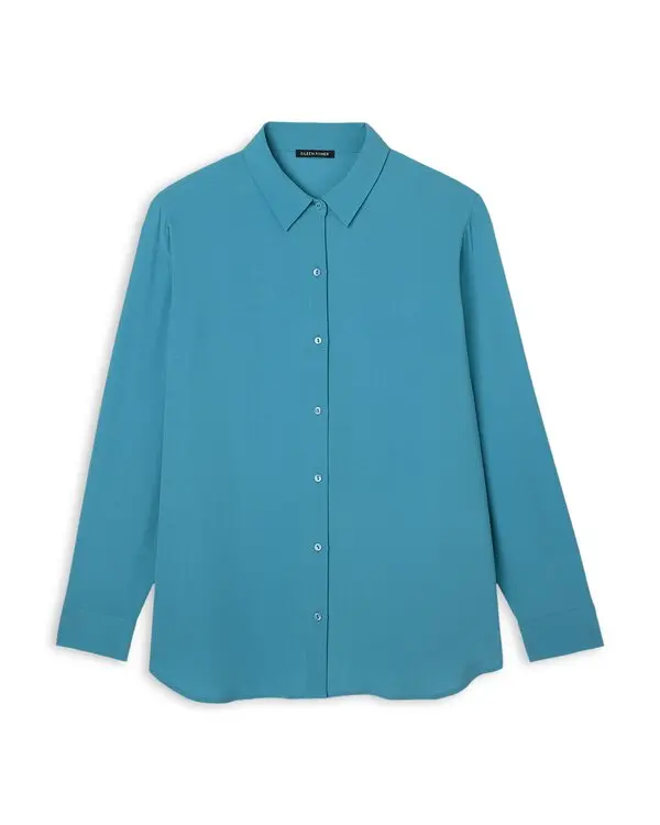 Eileen Fisher Silk Georgette Shirt