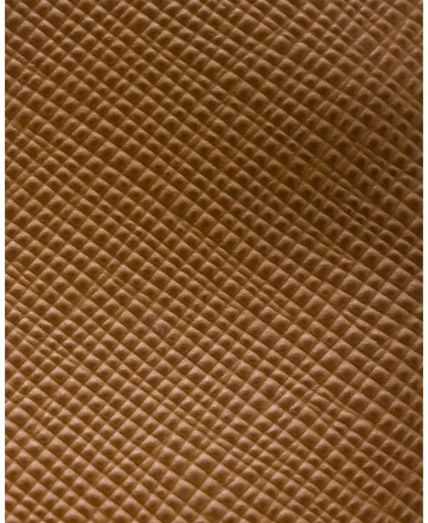 Prada Saffiano Leather Card Holder With Shoulder Strap - Brown