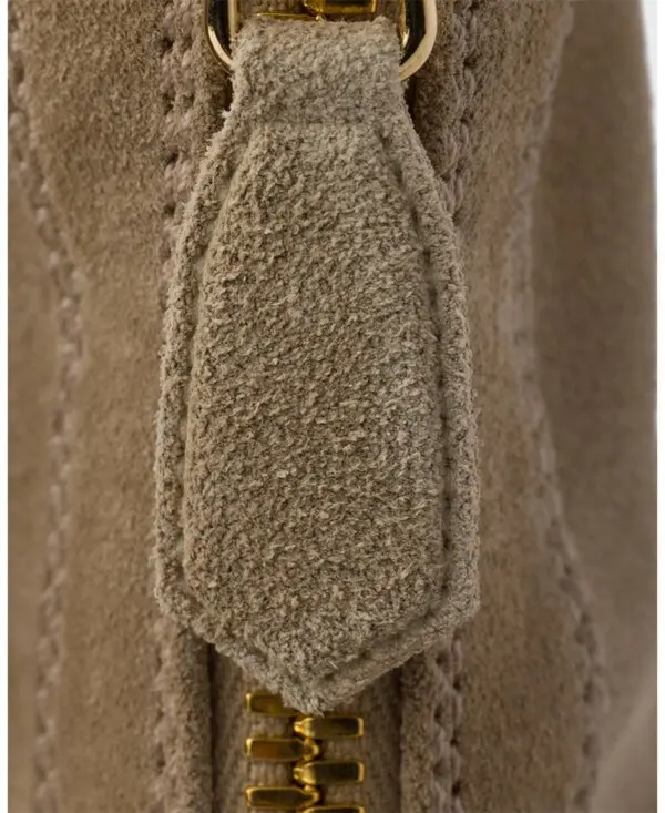 Prada Suede Booties With Zip