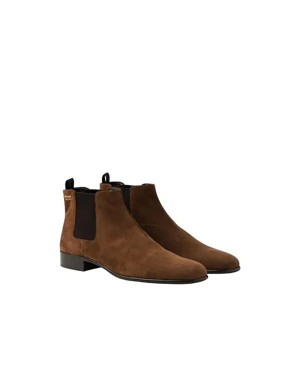 Prada Suede Chelsea Booties