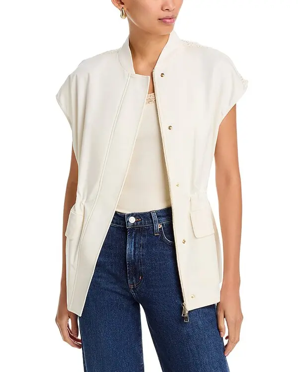 Fabiana Filippi Mixed Media Jacket - Burro