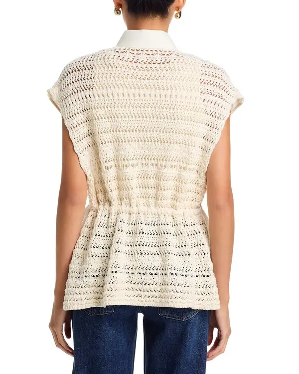 Fabiana Filippi Mixed Media Jacket - Burro