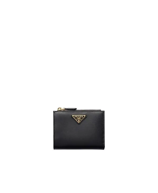 Prada Small Leather Wallet - Black