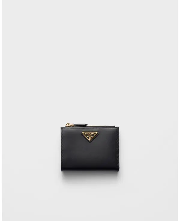 Prada Small Leather Wallet - Black