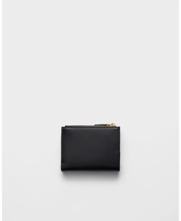 Prada Small Leather Wallet - Black