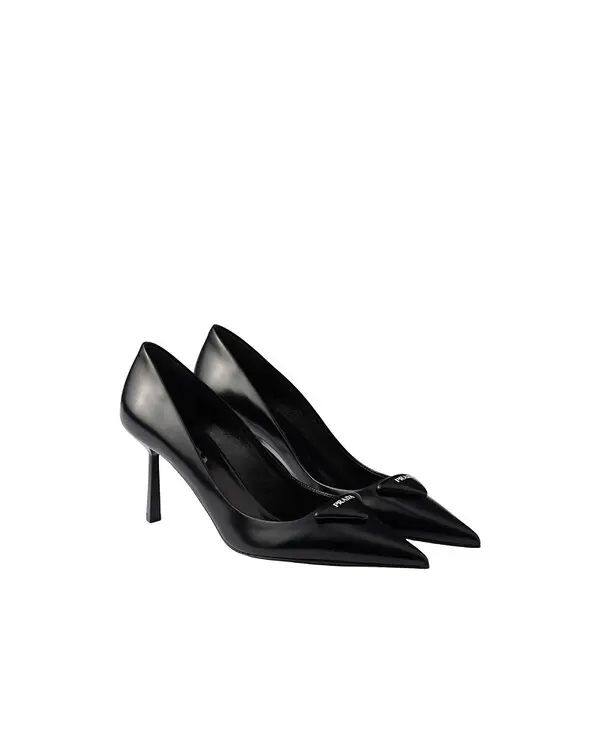 Prada Brushed Leather Pumps