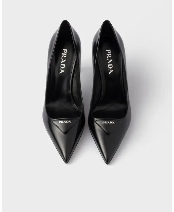 Prada Brushed Leather Pumps