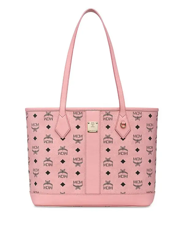 Mcm Liz Small Visetos Shopper Tote - Soft Pink