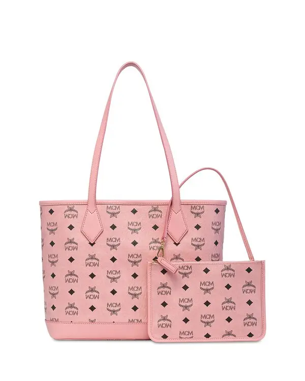Mcm Liz Small Visetos Shopper Tote - Soft Pink