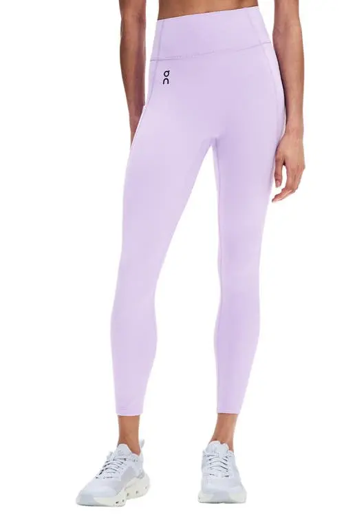 On High Waist 7/8 Studio Tights - Bloom