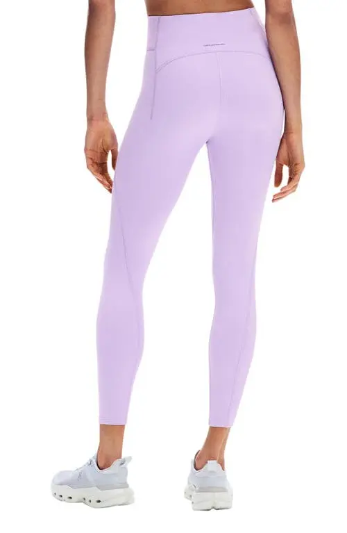 On High Waist 7/8 Studio Tights - Bloom