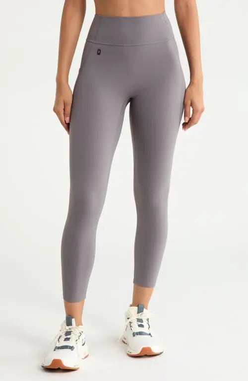 On High Waist 7/8 Studio Tights - Ember