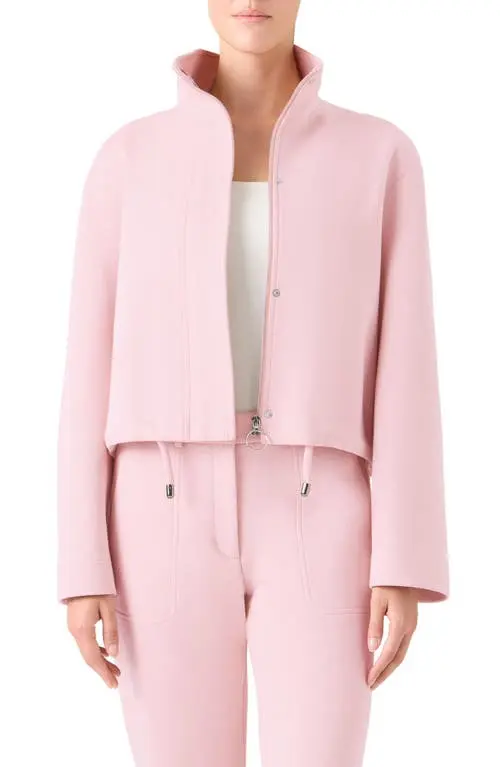 Akris Boxy Wool Crop Jacket