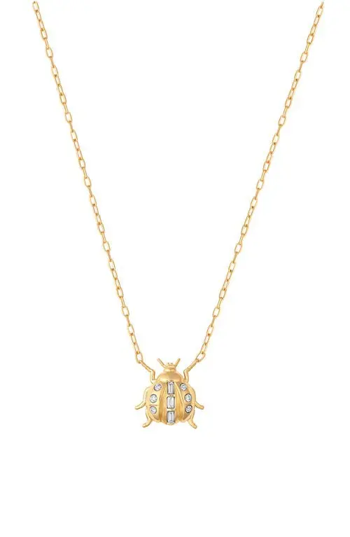 Sara Weinstock Lady Bug Diamond Pendant Necklace - Yellow Gold