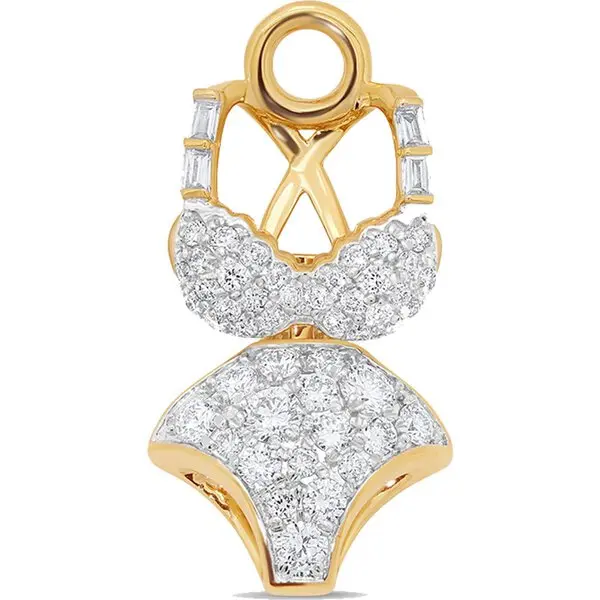 Sara Weinstock Papua Diamond Bikini Charm - Yellow Gold